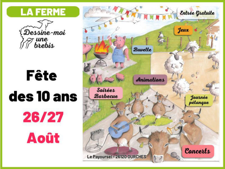 Dessine moi une brebis | La ferme fête ses 10 ans